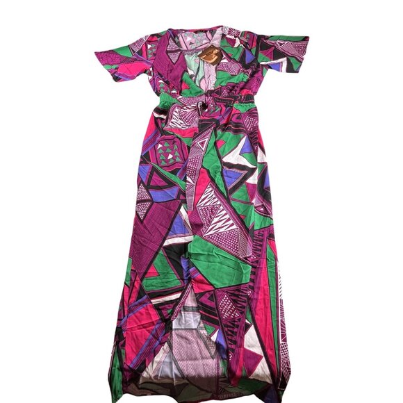 IMAN | Dresses | Iman City Chic Tribal Empire Waist Hi Low Duster Woman ...